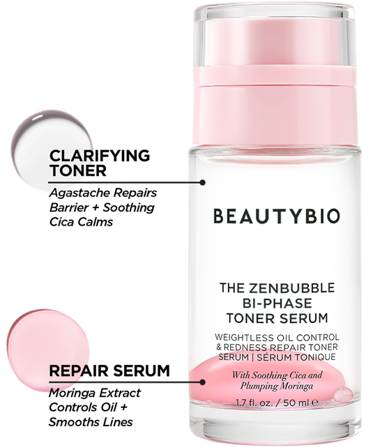 The ZenBubble Bi-Phase Toner Serum – BeautyBio